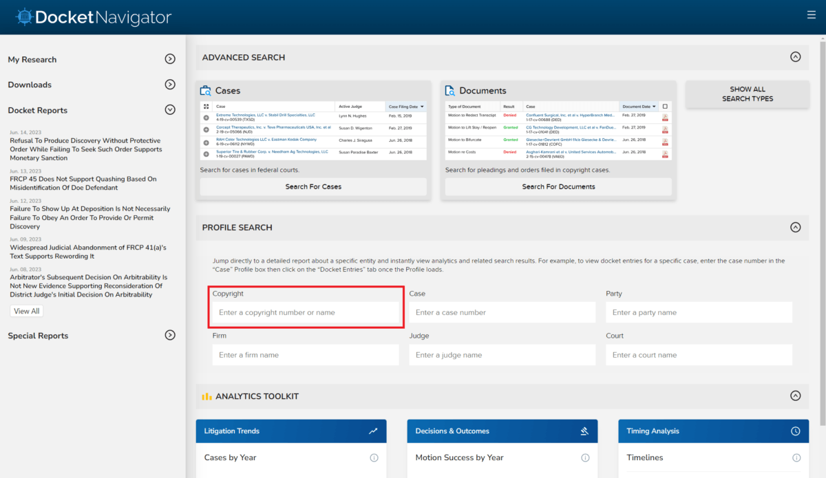 Copyright Profile – Help Center